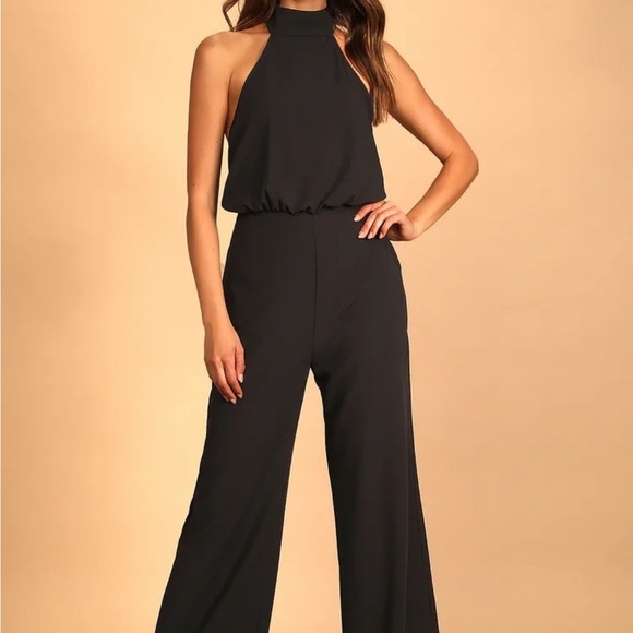 Lulus | Pants & Jumpsuits | Lulu Halter Jumpsuit | Poshmark